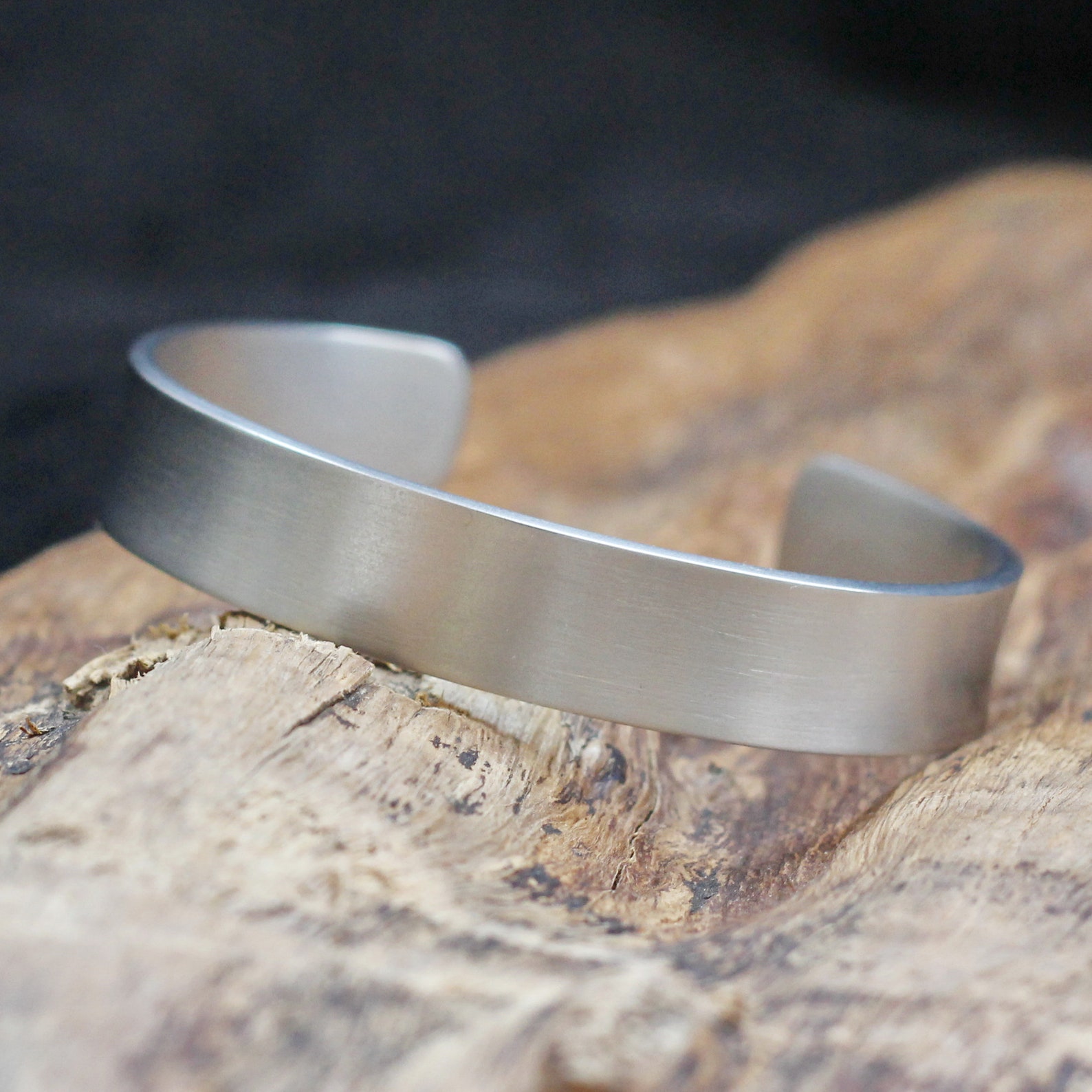 Titanium Cuff Bracelet Anodized Handmade Soft Matte Brushed | Etsy