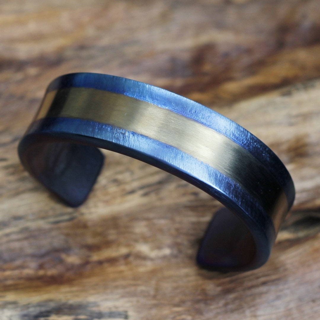 20mm X 5,6,8mm Wide and Thick, Heavy Titanium Cuff Bracelet Men ...