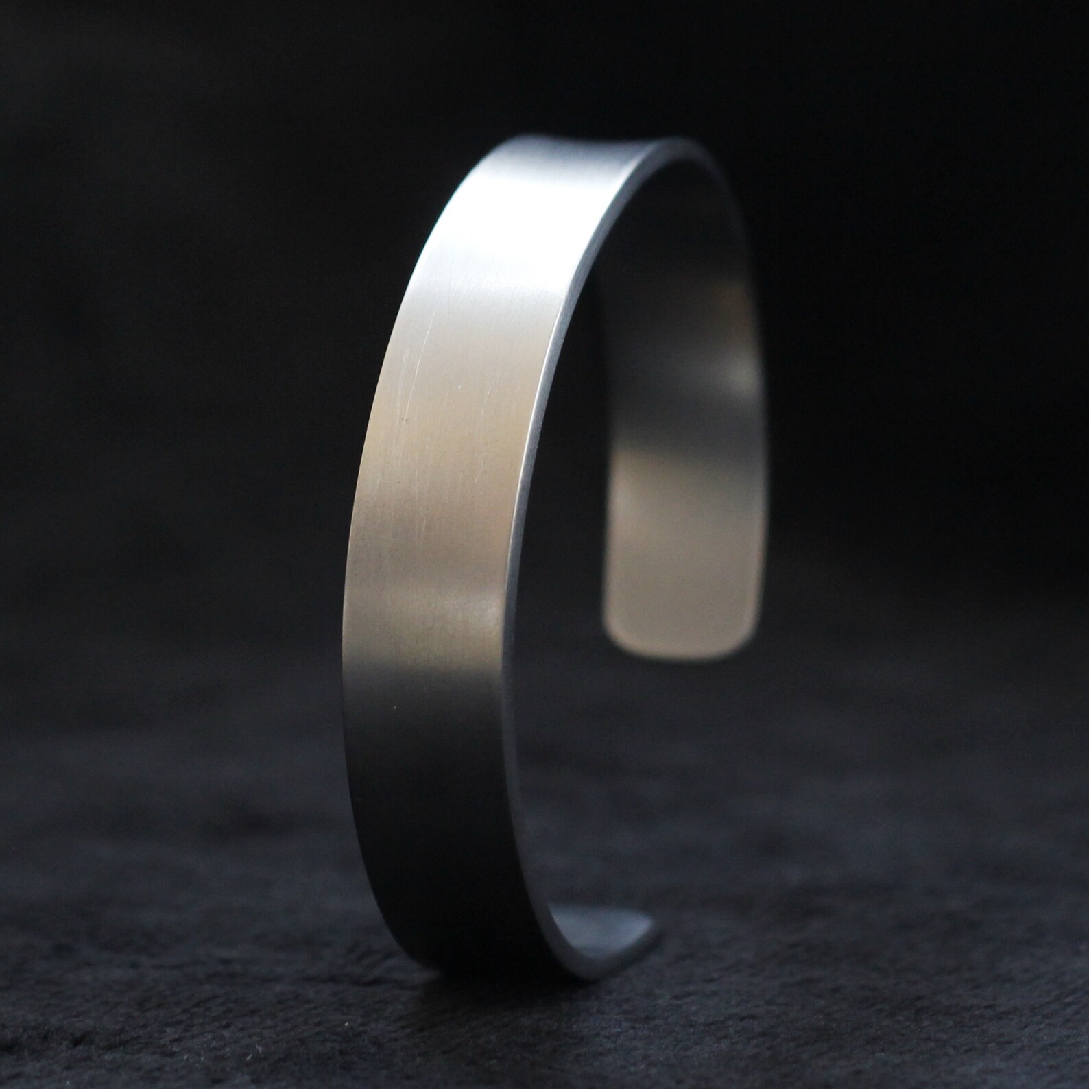 Titanium Cuff Bracelet Anodized Handmade Soft Matte Brushed | Etsy