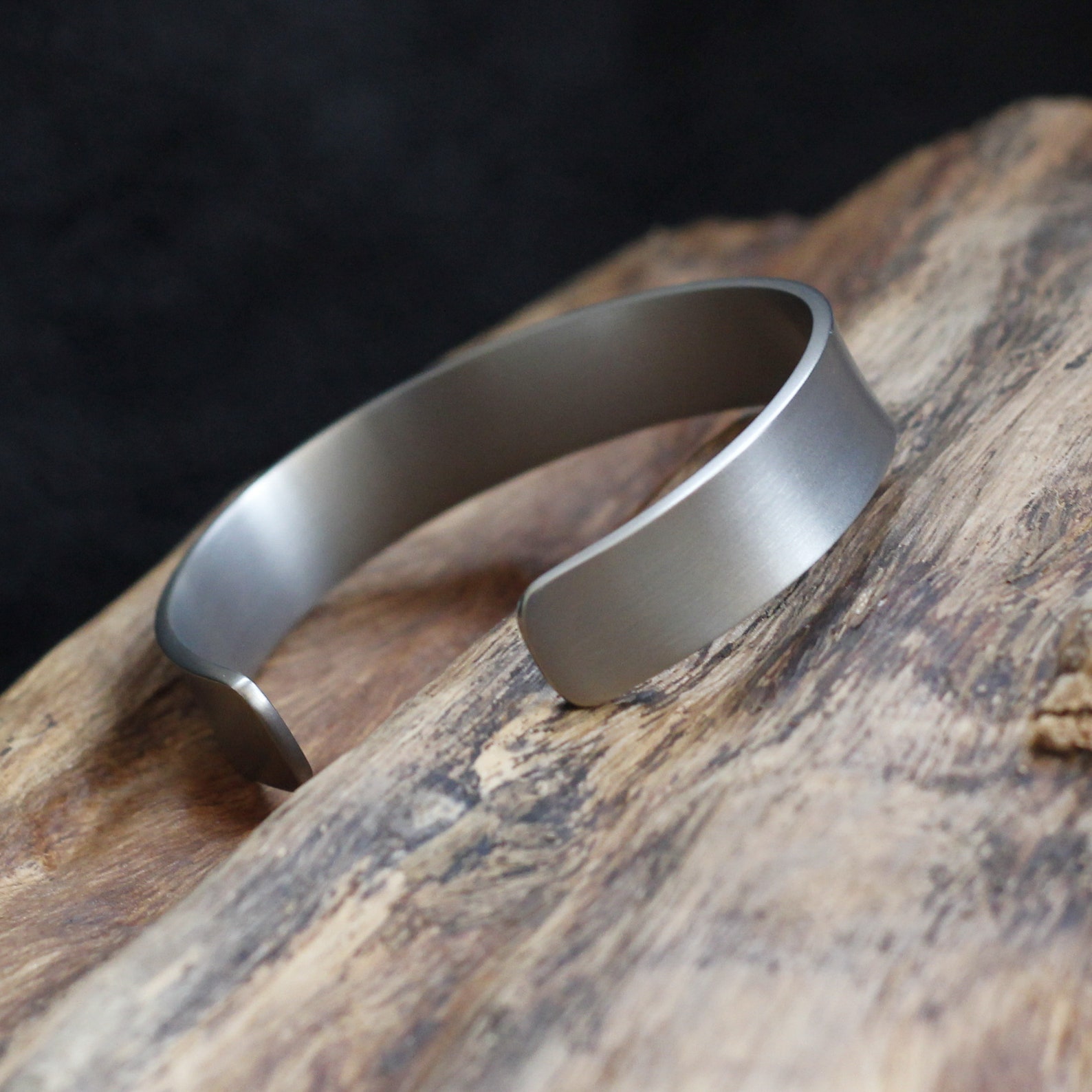 Titanium Cuff Bracelet Anodized Handmade Soft Matte Brushed | Etsy