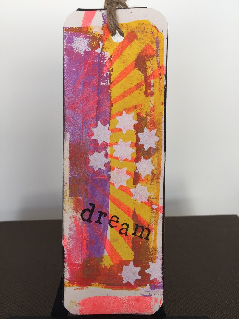 Bookmarks or Gift Tags. Abstract Design. Bright Fun Colors. - Etsy