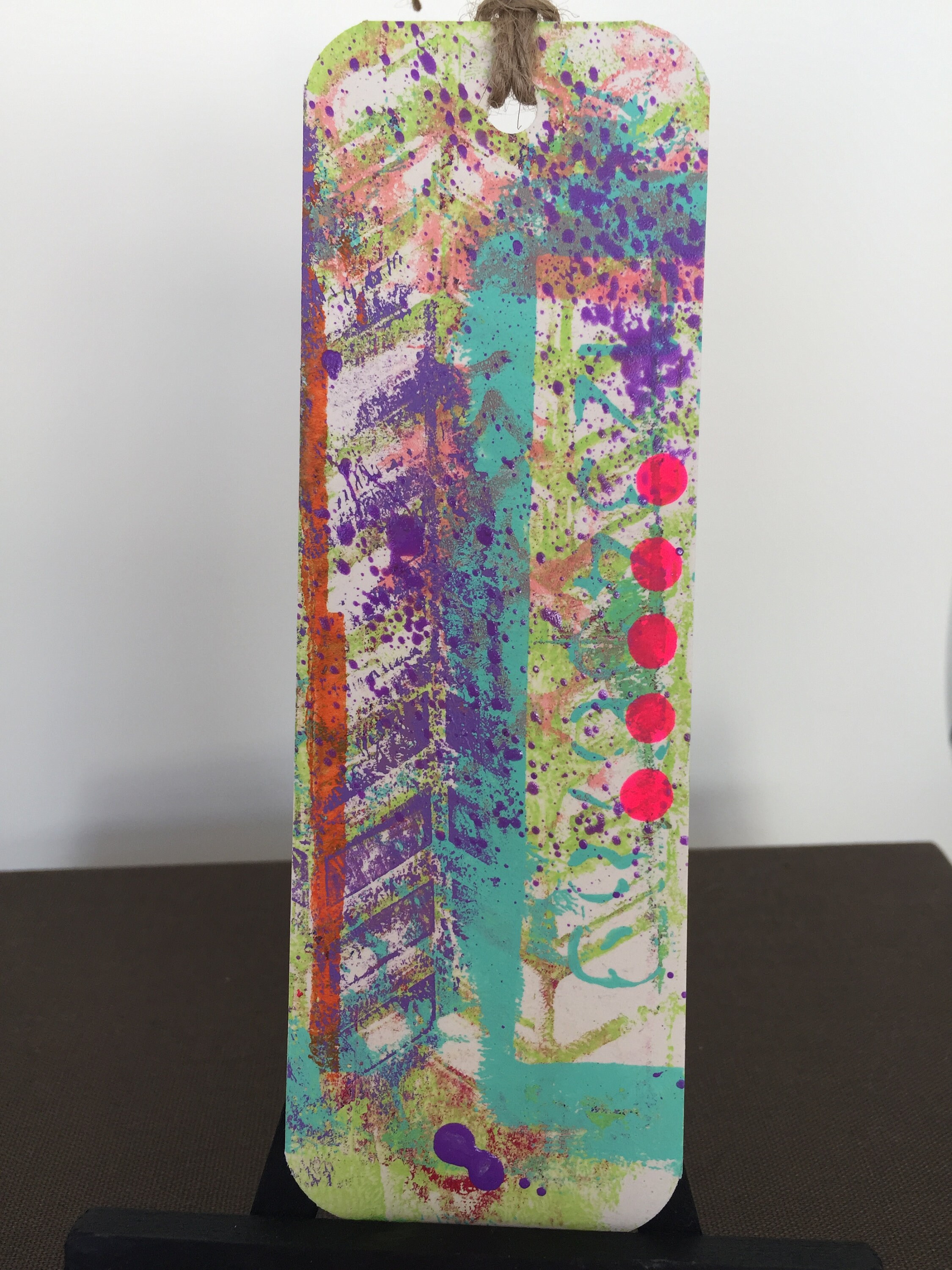 Bookmarks or Gift Tags. Abstract Design. Bright Fun Colors. - Etsy