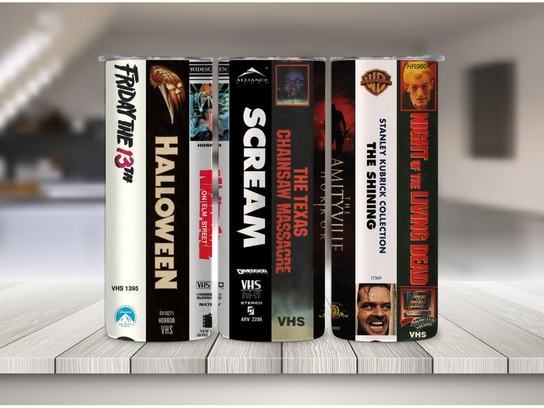 Horror VHS Tumbler Wrap - Etsy