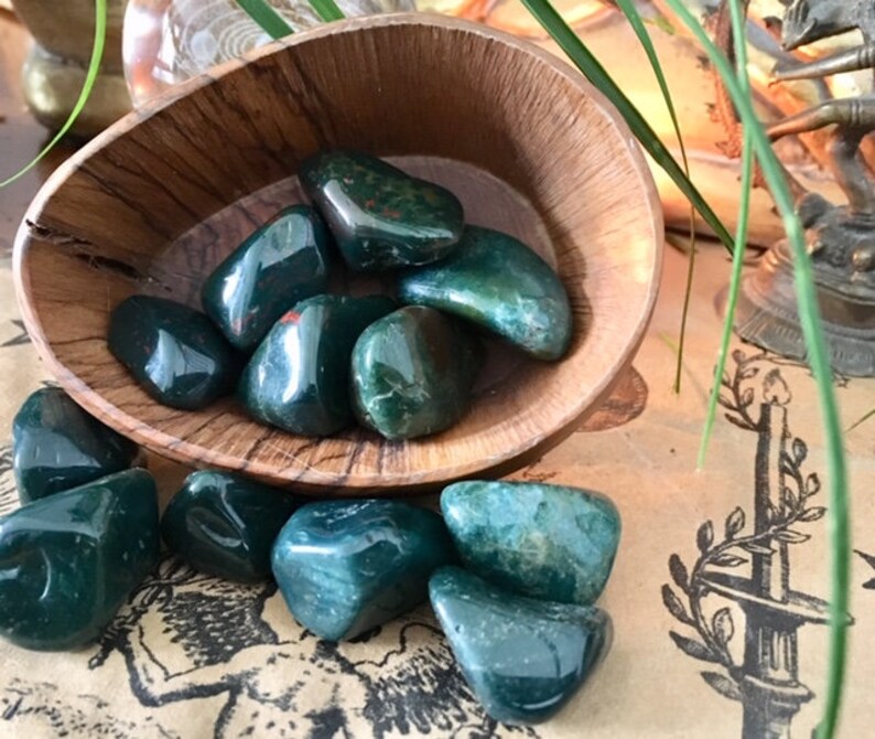 Bloodstone Tumble Stones. Healing Stones Crystal Healing - Etsy UK