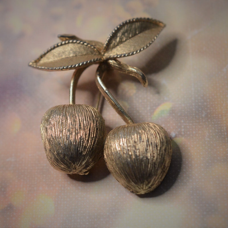 Cherry Brooch - Etsy