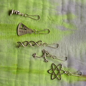 Biolojewelry Set of 5 Science Biology Chemistry Theme Charms - Etsy