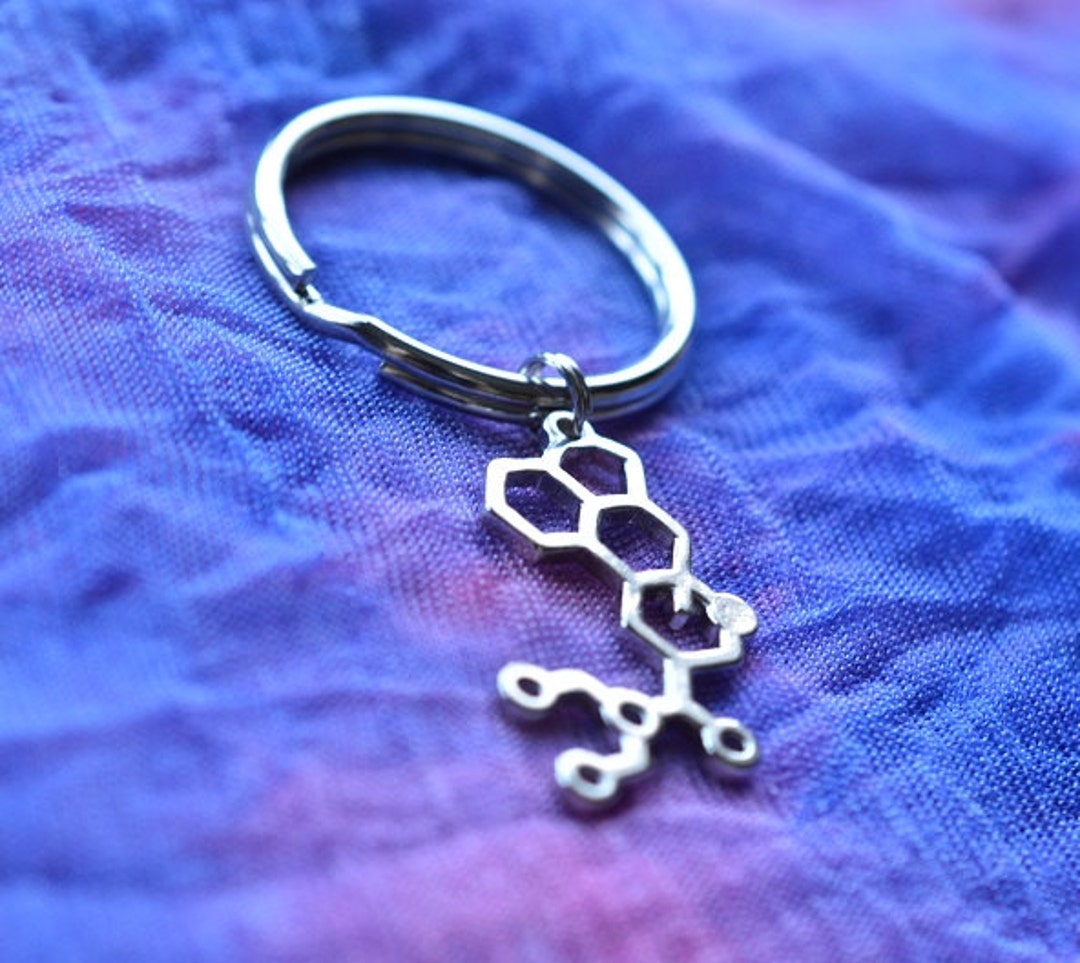 Biolojewelry - LSD Molecule Science Biology Chemistry Keychain - Etsy
