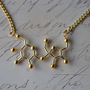 Biolojewelry - Sugar Molecule Biology Chemistry Science Necklace - Etsy