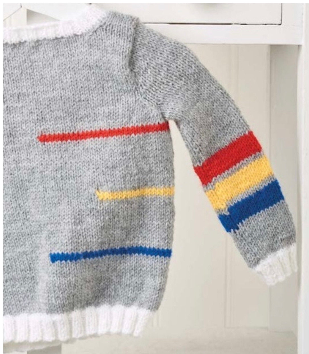 Kids Racing Car Jumper, Racing Stripes Sweater Knitting Pattern (PDF ...
