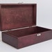 Wooden Keepsake Box / Dark Red Box / Jewelry Box / Storage Box / Gift ...