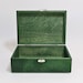 Dark Green Wooden Box / Storage Box / Keepsake Box / Gift Box / Plywood ...