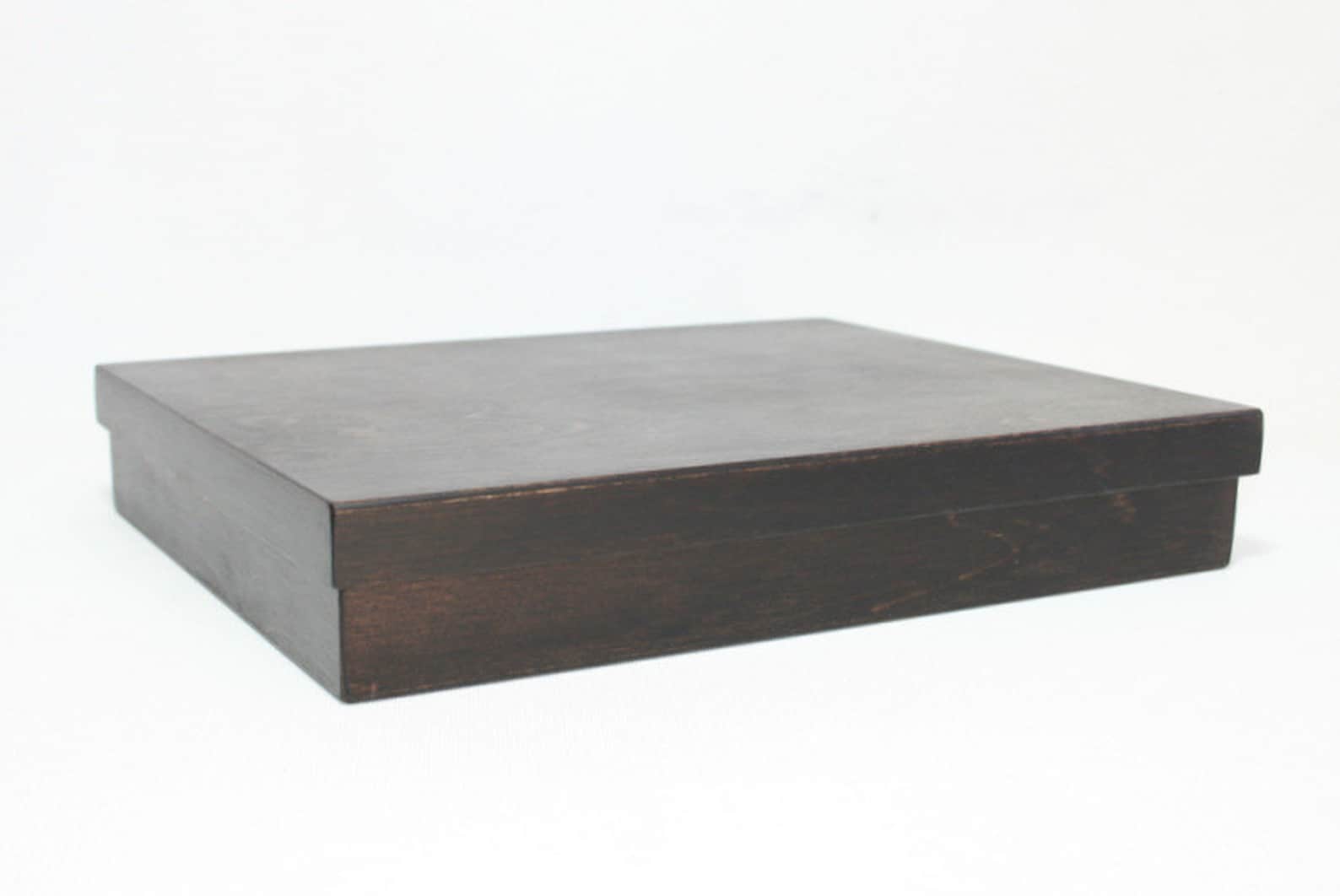 Put on Lid Box / A4 Size Box / Dark Brown Box / 12 X 8.65 X - Etsy