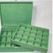 Large Wooden Storage Box / Green Collection Box With Removable ...
