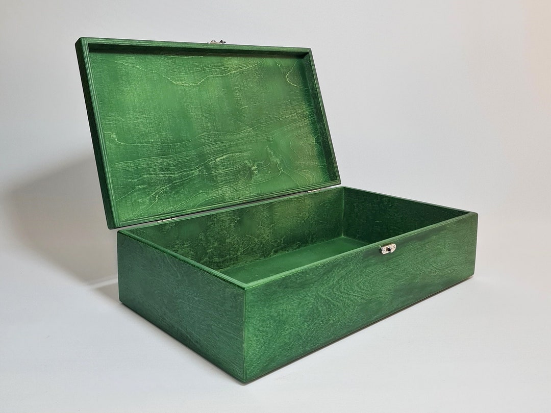 Large Storage Box / Big Wooden Box / Wooden Gift and Keepsake Box ...