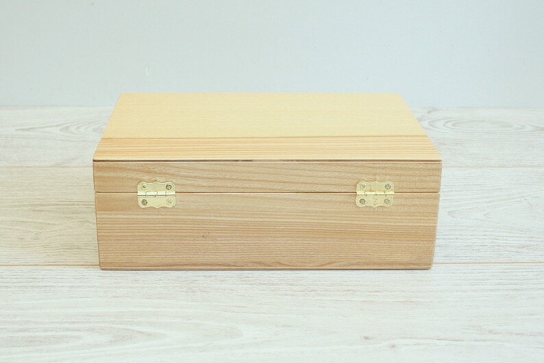 Wooden Gift Box / Keepsake Box / Wooden Storage Box / Ash Wood - Etsy
