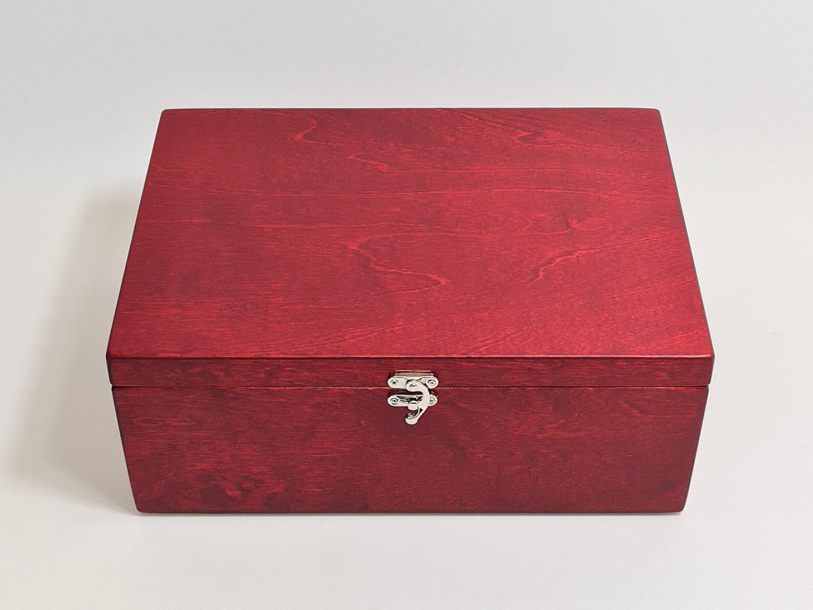 Red Wooden A4 Storage Box: Varnished Plywood, 12x8.66x4.72 Inch - Etsy