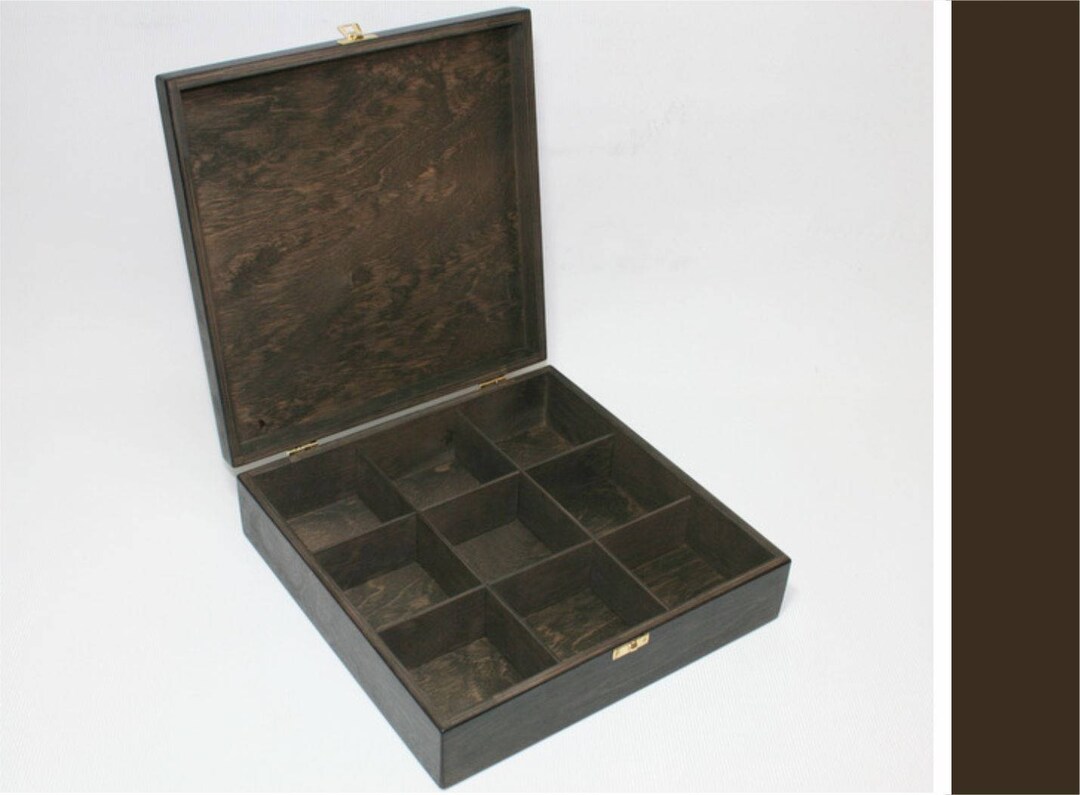 9 Compartment Box / Wooden Storage Box / Collection Box / Wooden ...