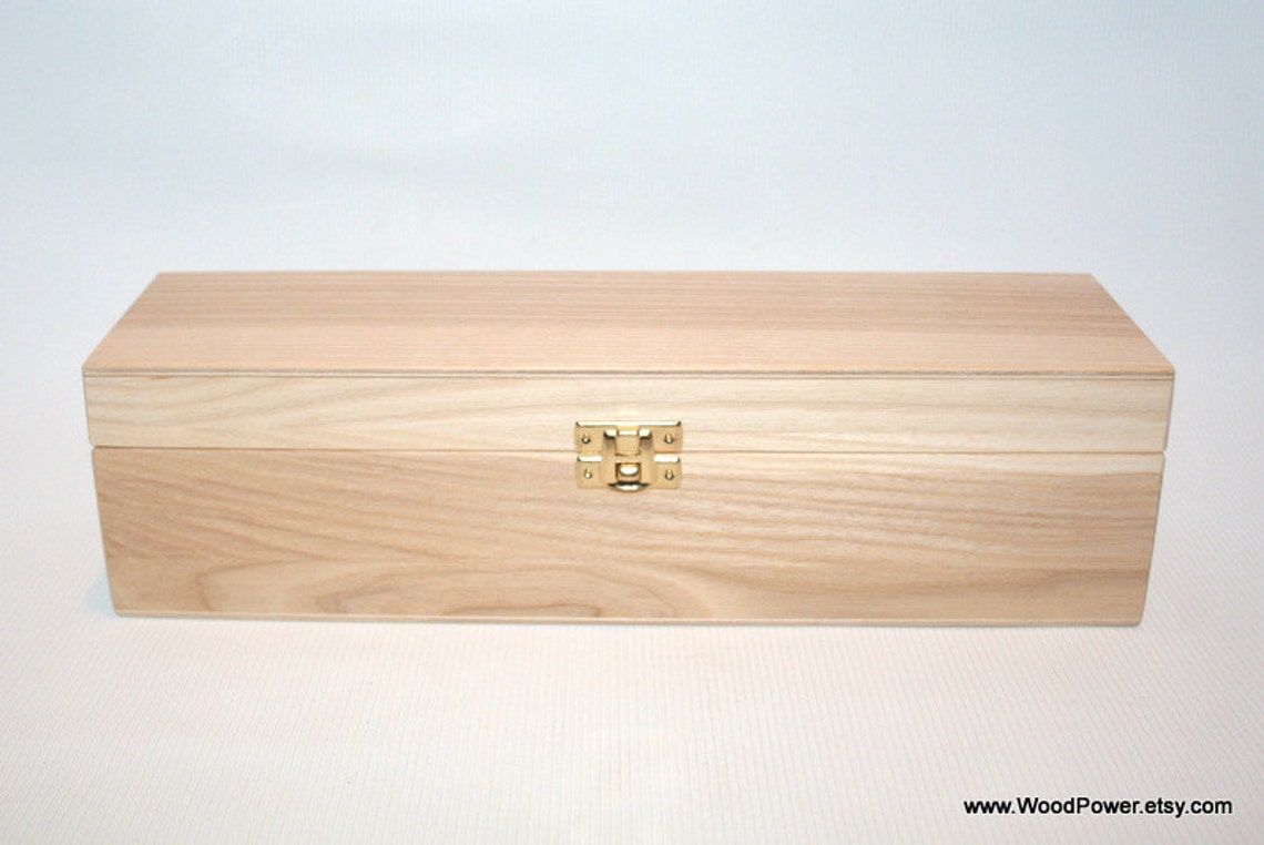 Wooden Gift Box / Ash Wood Keepsake Box / Storage Box 11.4 X - Etsy