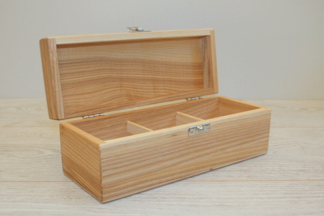 Wooden Gift Box / 3 Compartments Box / Keepsake Box / Jewellery Box ...