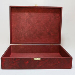 Wooden A4 Size Box / Red Wooden Box / A4 Size Storage Box / 12 - Etsy