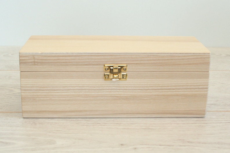 Ash Wood Box / Wooden Gift Box / Keepsake Box 8.46 X 2.75 X - Etsy