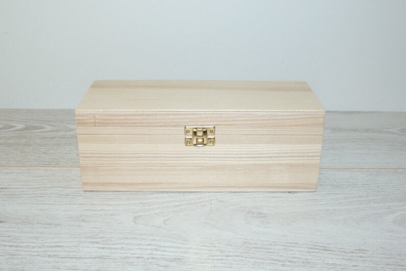 Wooden Keepsake Box / Ash Wood Gift Box 8.85 x 3.15 x 3.15 | Etsy