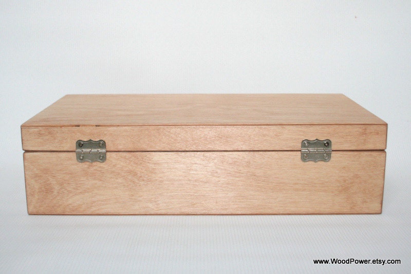 Wooden Tea Box with 8 Compartments / Light Brown Box / Wooden | Etsy