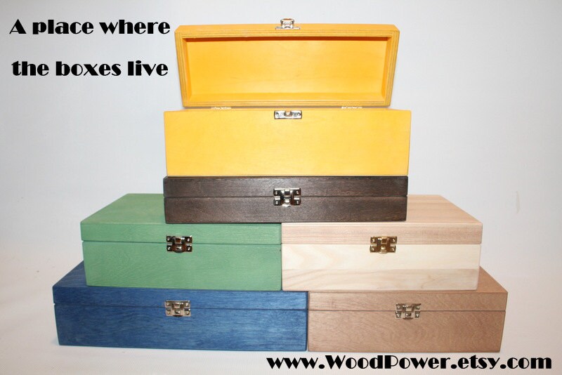 Wooden Gift Box / 4 Compartments Box / Storage Box / Keepsake | Etsy