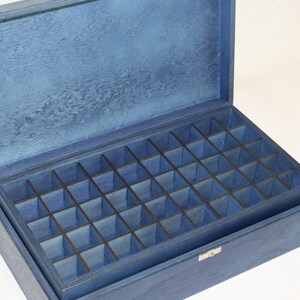 Wooden Storage Box With 100 Compartments / Collection Box With ...
