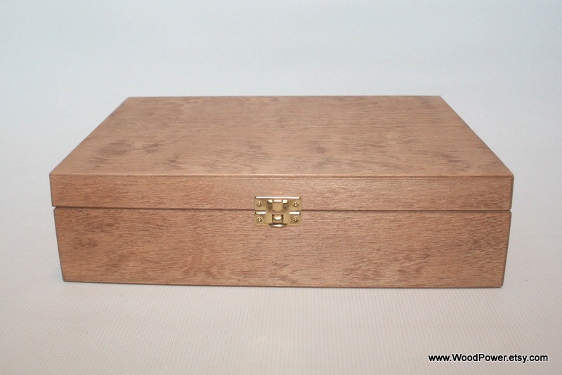 Wooden Tea Box / 12 Compartments Box / Light Brown Box / | Etsy