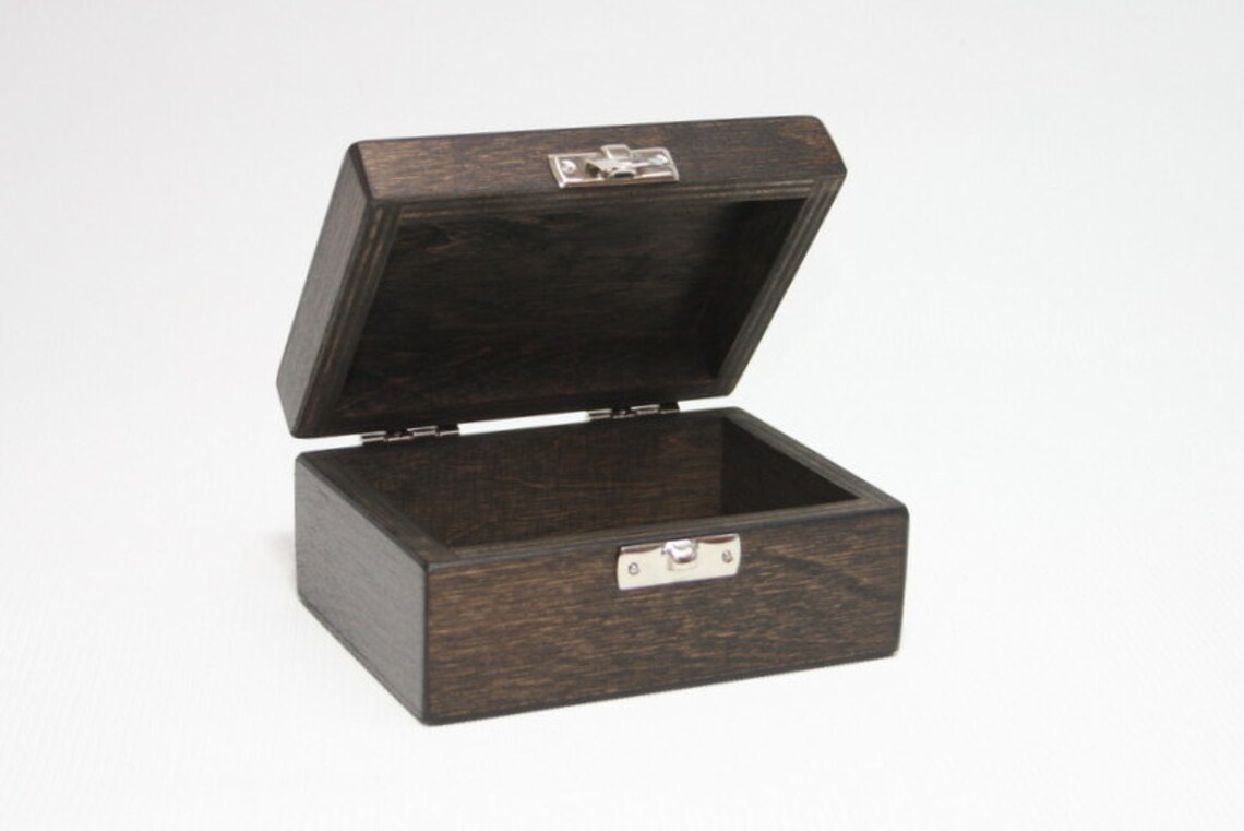 Small Gift Box / Keepsake Box / Dark Brown Box 3.94 X 2.75 X 1.57 Inch ...