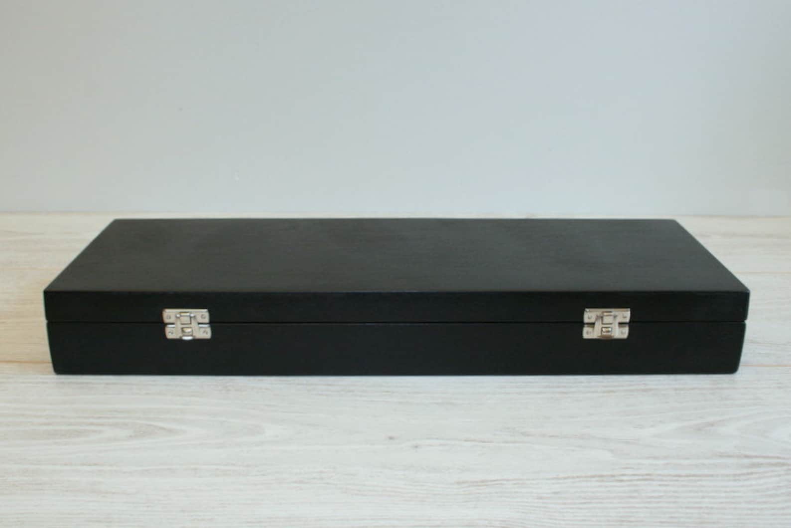 Wooden Gift Box / Black Box / Keepsake Box / Black Storage Box | Etsy