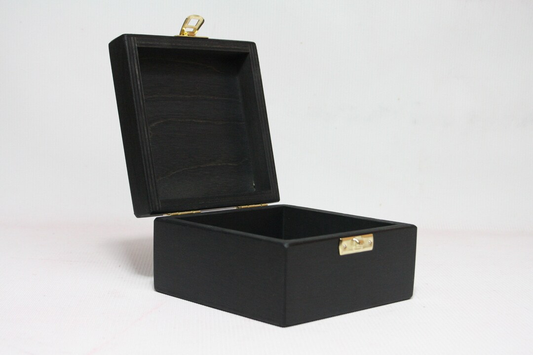 Small Gift Box / Keepsake Box / Black Box 3.94 X 3.94 X 2.36 Inch ...