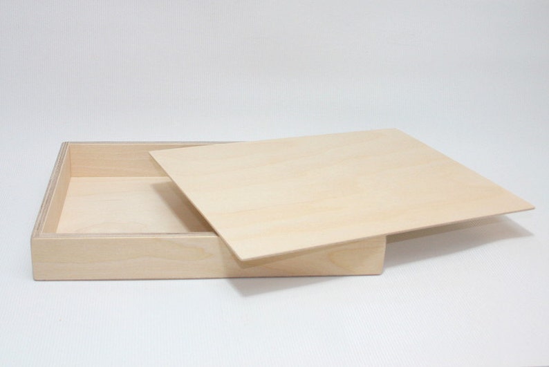 Wooden A4 Size Box for DIY Projects / Unfinished Wooden Box / - Etsy