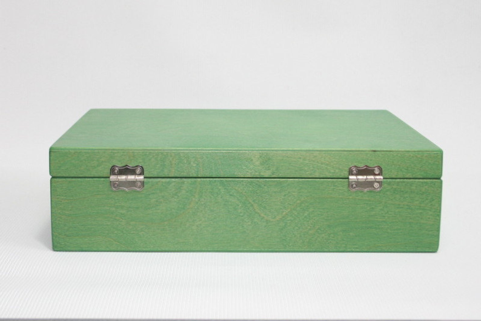 Green Storage Box / Wooden Keepsake Box / Jewelry Box / Green | Etsy