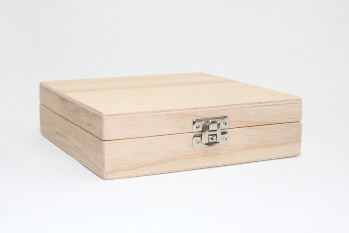 Wooden CD Box / Keepsake Box / CD Gift Box / CD Storage Box / - Etsy