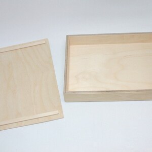Wooden A4 Size Box for DIY Projects / Unfinished Wooden Box / Put on ...