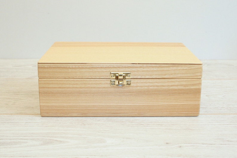 Wooden Gift Box / Keepsake Box / Wooden Storage Box / Ash Wood - Etsy