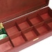10 Compartments Wooden Tea Box / Red Jewelry Box / Plywood Box / Wooden ...
