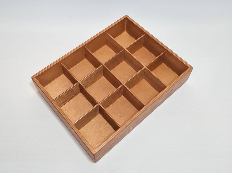 12-compartment Plywood Display Box: Tea & Collection Storage - Etsy