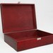 Red Wooden Keepsake Box / Wooden Gift Box / Wooden Storage Box - Etsy