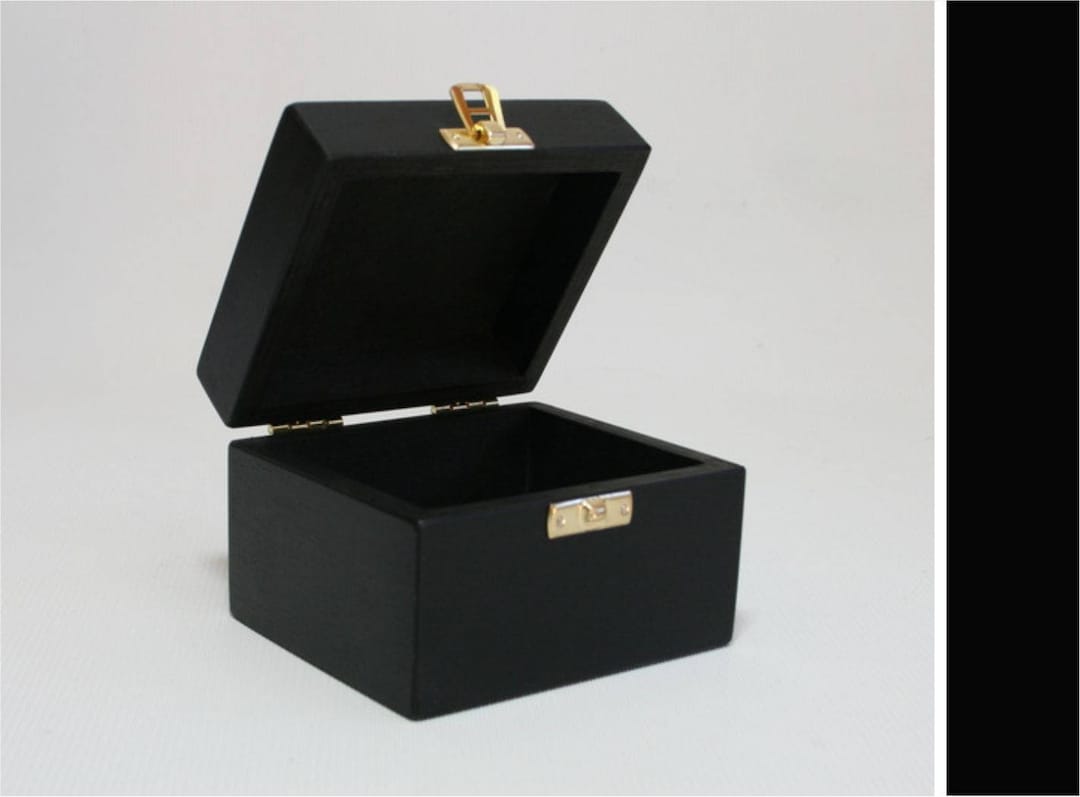 Small Gift Box / Keepsake Box / Black Box 3.94 X 3.35 X 2.95 Inch ...
