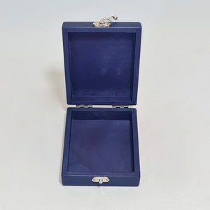 Small Gift Box / Keepsake Box / Dark Blue Box 4.13 X 5.31 X 1.37 Inch ...
