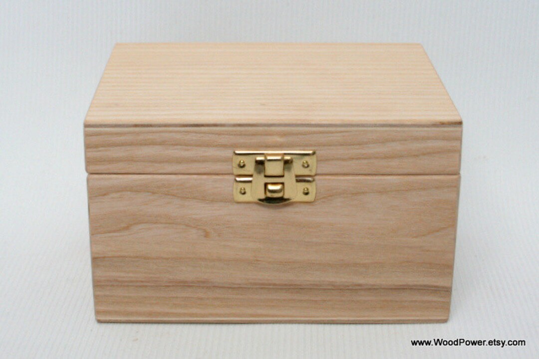 Wooden Gift Box / Wooden Keepsake Box / Ash Wood Box / Small Wooden Box ...