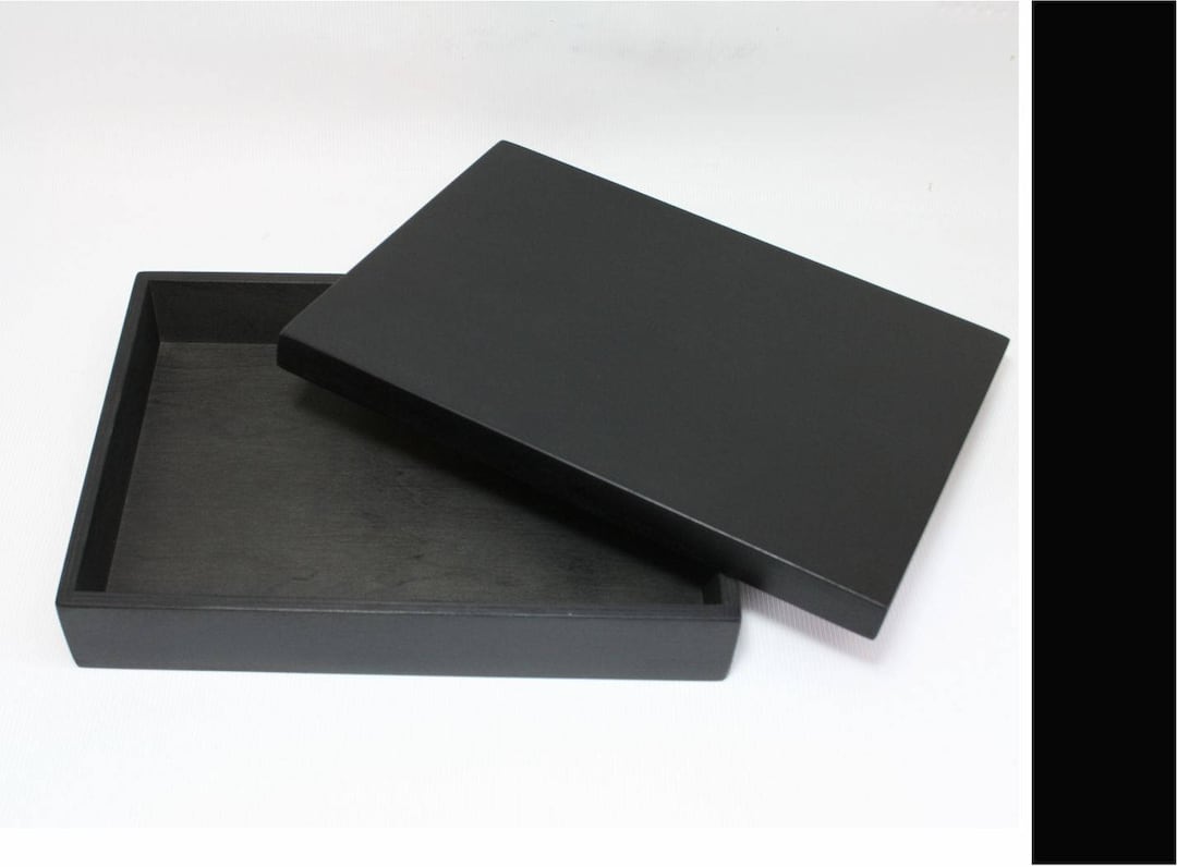 Put on Lid Box / A4 Size Box / Black Box / 12 X 8.65 X 1.95 Inch - Etsy