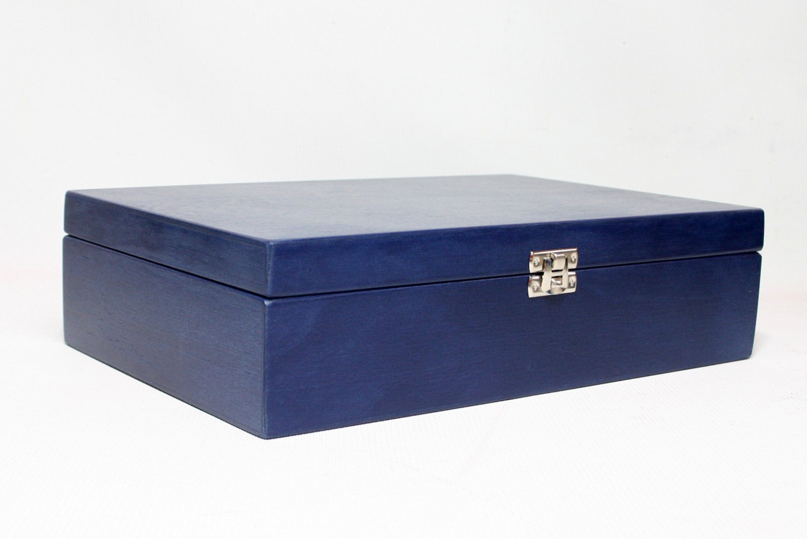 Dark Blue 12 Compartments Wooden Tea Box / Jewelry Box / - Etsy