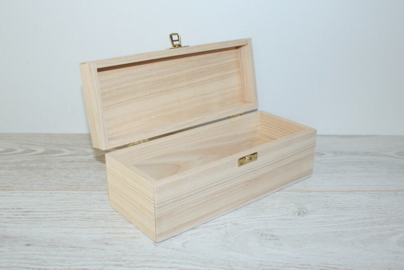 Wooden Keepsake Box / Ash Wood Gift Box 8.85 x 3.15 x 3.15 | Etsy