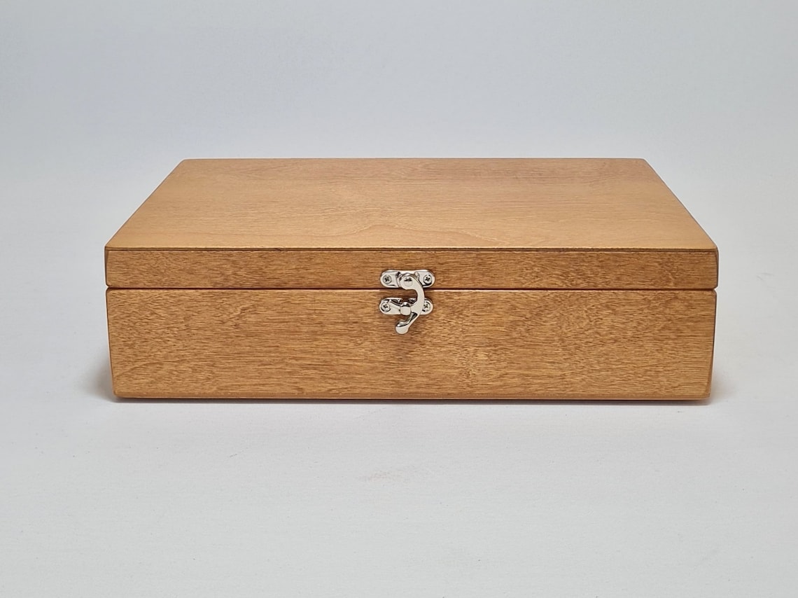 Wooden Tea Box / 12 Compartments Box / Light Brown Box / - Etsy