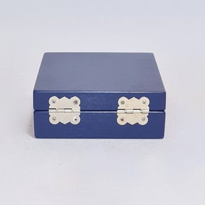 Small Gift Box / Keepsake Box / Dark Blue Box 4.13 X 5.31 X 1.37 Inch ...