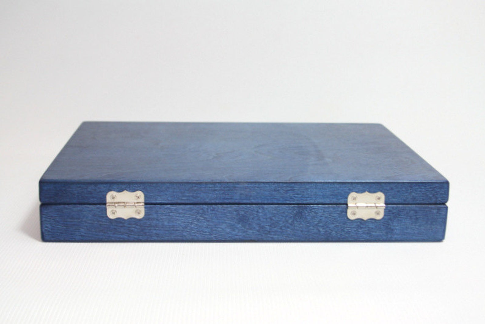 Blue Collection Box / 12 Compartments Box / Keepsake Box / | Etsy